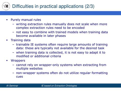 Ppt Information Extraction Based On Extraction Ontologies Design Deployment And Evaluation