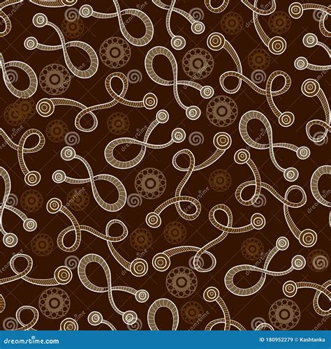 Seamless Pattern With Loops Stock Vector Illustration Of Interior Beautiful