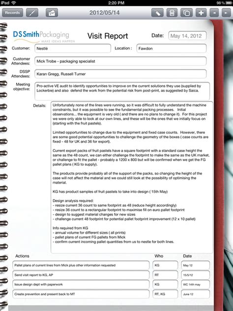 Packaging Firm Uses Ipad To Document Visit Formconnections