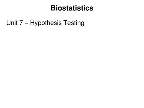 PPT Biostatistics PowerPoint Presentation Free Download ID 5919321