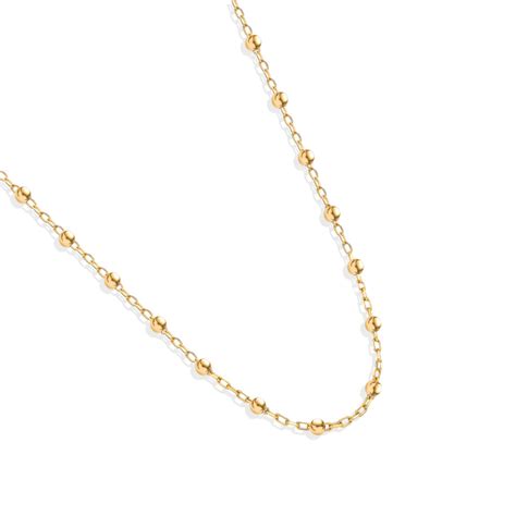 گردنبند طلا زنجیر و لاله گالری طلا ماوی