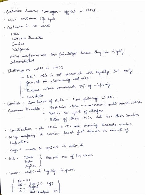 Crm Notes Divya Pdf