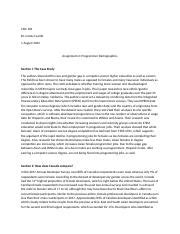 Assignment Docx CISC Dr Carolyn Lamb August Assignment Programmer