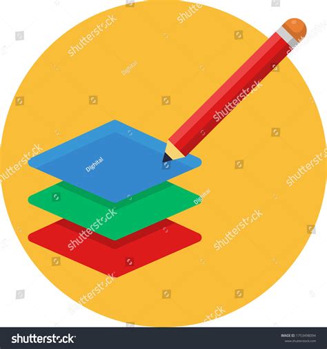 Layer Map Vector Illustration Icon Stock Vector Royalty Free 1753498094 Shutterstock