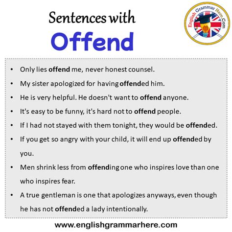 Sentences With Offend Offend In A Sentence In English Sentences For