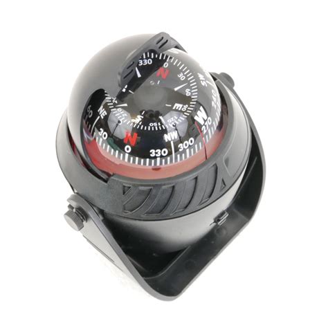 Illuminated Magnetic Navigation Compass Black Large