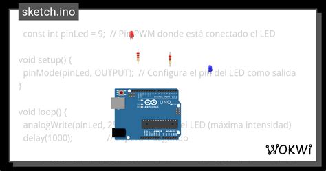 Salida PWM Wokwi ESP32 STM32 Arduino Simulator