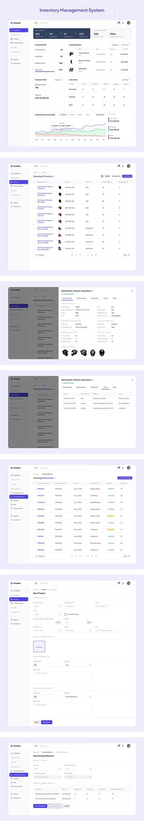 Inventory Management System Behance