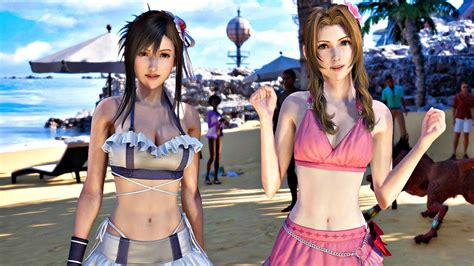 Tifa And Aerith Swimsuit Scene Final Fantasy 7 Rebirth 4k Ultra Hd
