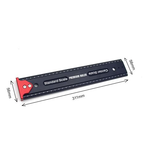 Marking T Ruler Durable Home Scribing Measuring Ruler With Hook Stop Multifunction Carpentry