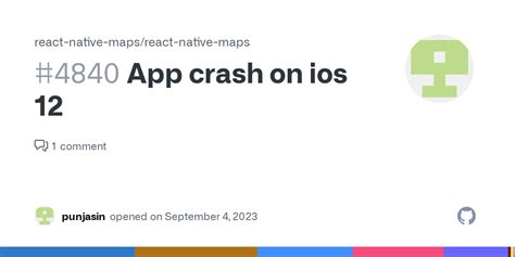 App Crash On Ios 12 · Issue 4840 · React Native Mapsreact Native Maps
