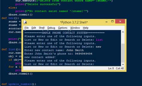 Simple Phone Contact System Using Python With Source Code Sourcecodester