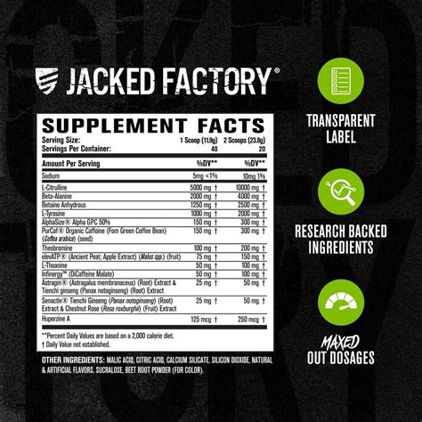 Jacked Factory Nitrosurge Max High Performance Pre Workout Powder Pre