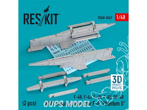Reskit Kit Armement Avion Rs48 0447 Pylônes Intérieurs Navy Pour F 4 « Phantom Ii 2 Pcs