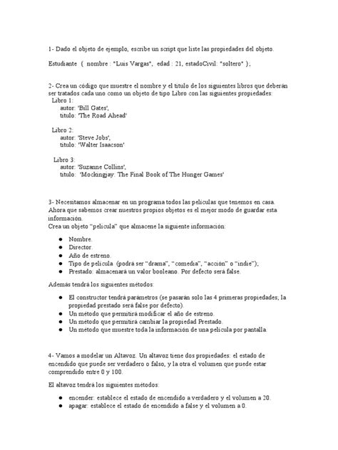 Ejercicios Javascript 4 Pdf Ingeniería Informática Ciencias De La