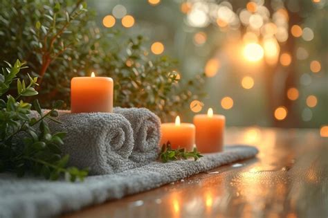 A Poster Ad Of An Holistic Spa Background Spa Warm Light Premium Ai Generated Image
