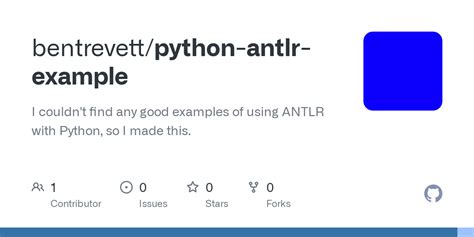 github bentrevett python antlr example i couldn t find any good examples of using antlr with