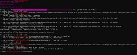 Plenty Of Errors After Starting The Main Programe · Issue 1 · Jwaxyaternosboom · Github