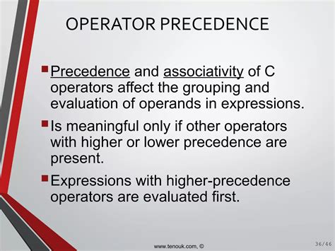 C Operator And Expression Ppt