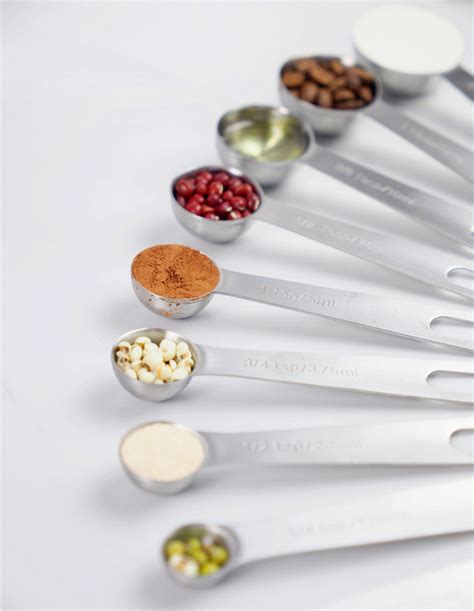 Badu Bg 11 бр Комплект мерителни лъжици от неръждаема стомана Мерителни лъжички за подправки за