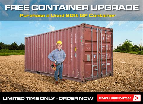 Free Container Upgrade Buy A 20ft Unit And Get A 40ft Unit