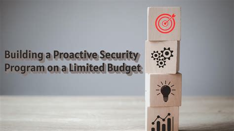 Building A Proactive Security Program On A Limited Budget
