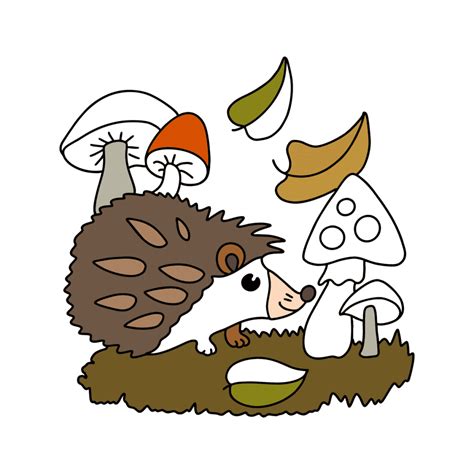 Розмальовки Їжачки Скачати Надрукувати або Онлайн в Інтернеті