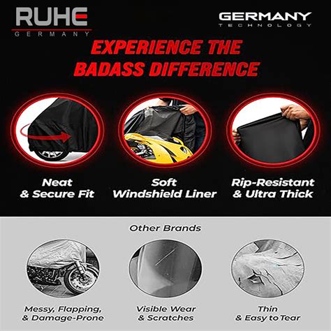 Ruhe Motorcycle Modenas Dominar D400 Universal Cover Accessories Rain And Dust Motor Cover