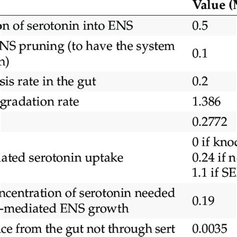 Parameter Values Used In Simulations For Both Mouse And Human Dynamics Download Scientific