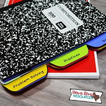 Science Interactive Notebook Divider Tabs For Organization TEKS