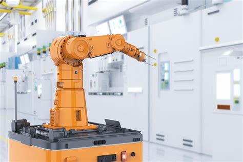 Premium Photo Automation Semiconductor Manufacturing With Robotic Arms In Factory