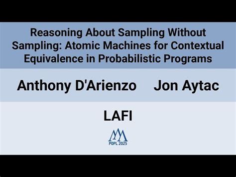 Free Video Reasoning About Sampling Without Sampling Atomic Machines