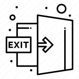 Door Exit Logout Icon Download On Iconfinder
