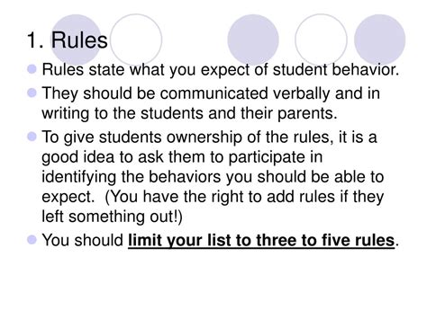 Ppt Creating And Enforcing Classroom Rules Powerpoint Presentation Free Download Id6104389