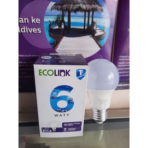 Jual Lampu Ecolink Led Bulb W E Shopee Indonesia