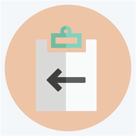 Icon Assignment Return 1 Suitable For Infographics Symbol Flat Style