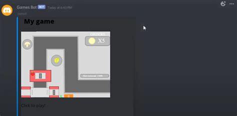 Javascript How To Send A Js Game Using A Discord Bot Game