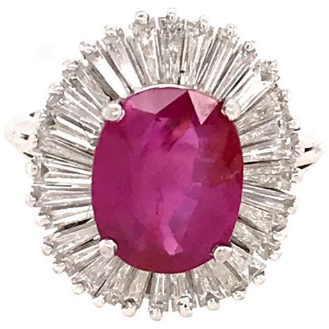 Ruby Diamond Gold Ballerina Ring For Sale At 1stdibs