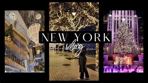 뉴욕 브이로그 뉴욕에서 12월에 뭐하고 놀까요 크리스마스 트리 투어 브라이언트 파크 트리 점등식 메이시스 록펠러센터 라이트쇼 월드 트레이드 센터 허드슨 야드