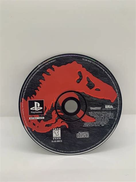 Lost World Jurassic Park Sony Playstation 1 1997 Disque De Jeu Ps1