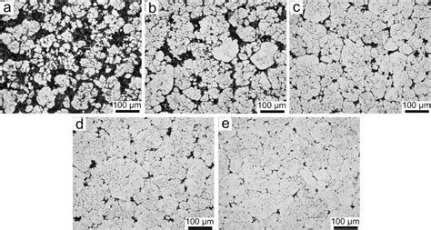 bright field lom microstructure of the cylinder green compacts surface