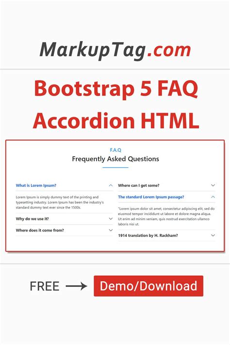 Bootstrap 5 Accordion With Arrow Up And Down