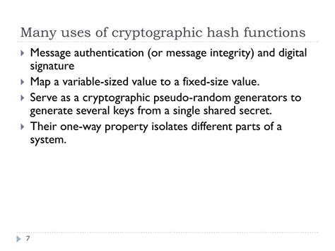 Ppt Cryptographic Hash Functions Powerpoint Presentation Free Download Id2722054