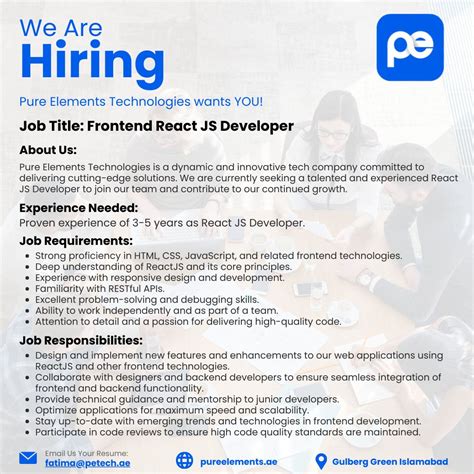 pure elements technologies on linkedin reactjs frontenddeveloper