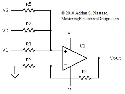 Summing Amplifier All About Circuits