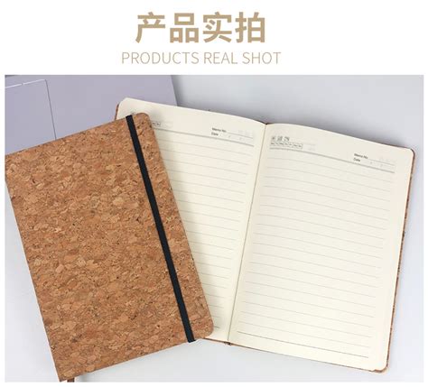 跨境现货批发a5绑带软木记事本办公商务日记本加厚软木纹笔记本 阿里巴巴