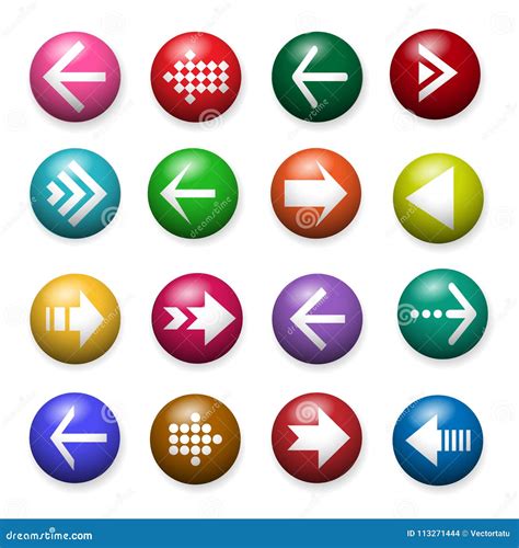 Navigation Arrow Button Stock Vector Illustration Of Directional 113271444