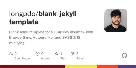 github longpdo blank jekyll template blank jekyll template for a