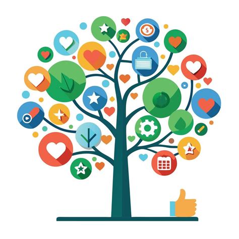 Internet Tree Social Media Icon Leaves 60316989 Vector Art At Vecteezy