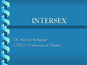 INTERSEX Presentation Free To Download